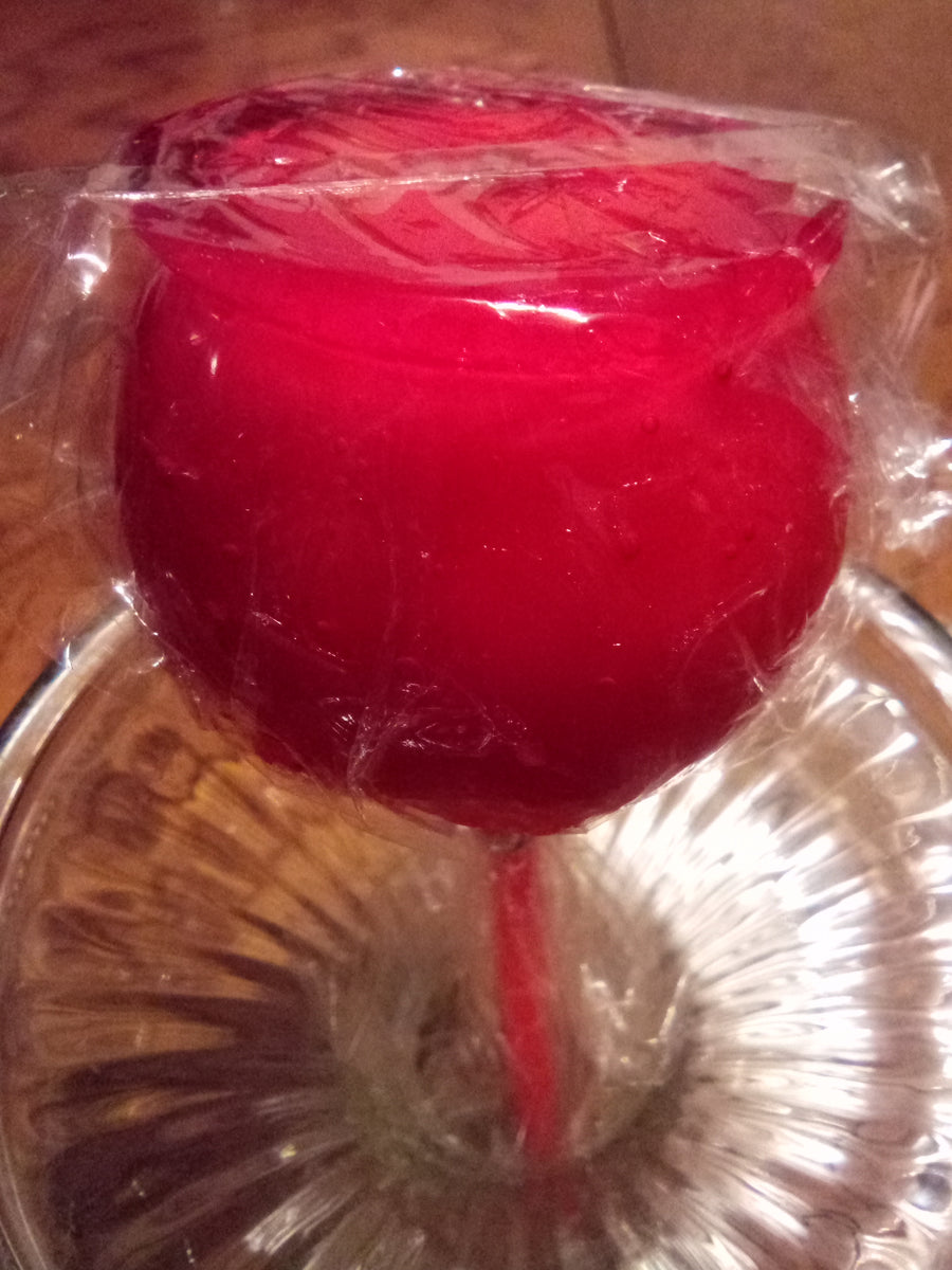 Single Red delicious candy apple-large – Cakesbylizsweetsandtreats